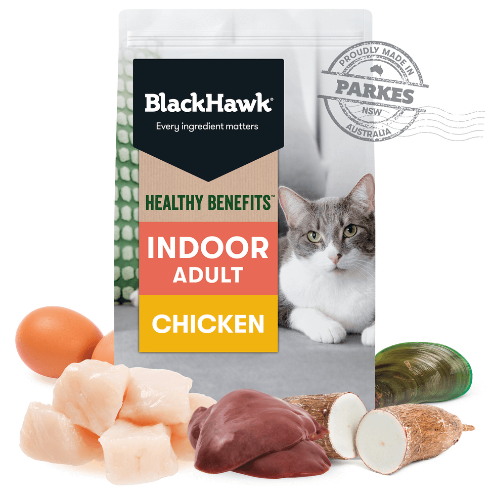 Black Hawk Cat Healthy Benefits Indoor Chicken 2kg | Cockies Ag
